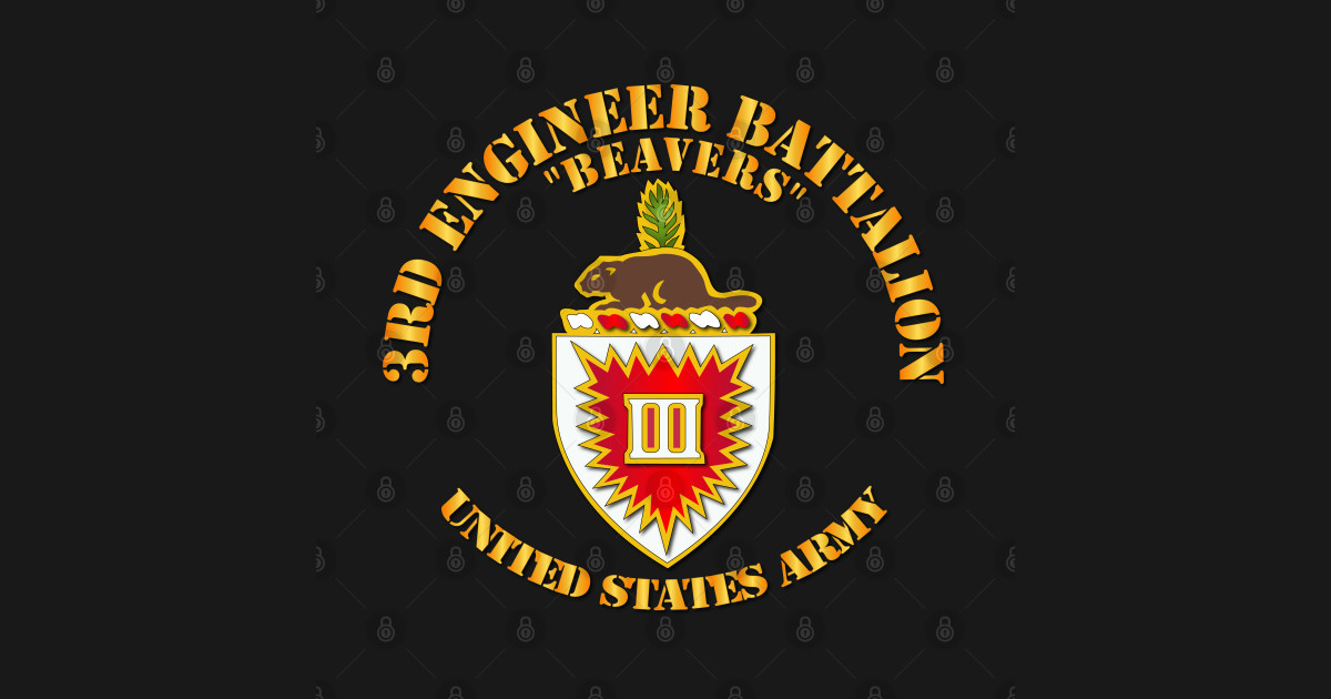 3rd Engineer Bn - Beavers - 3rd Engineer Bn Beavers - T-Shirt | TeePublic