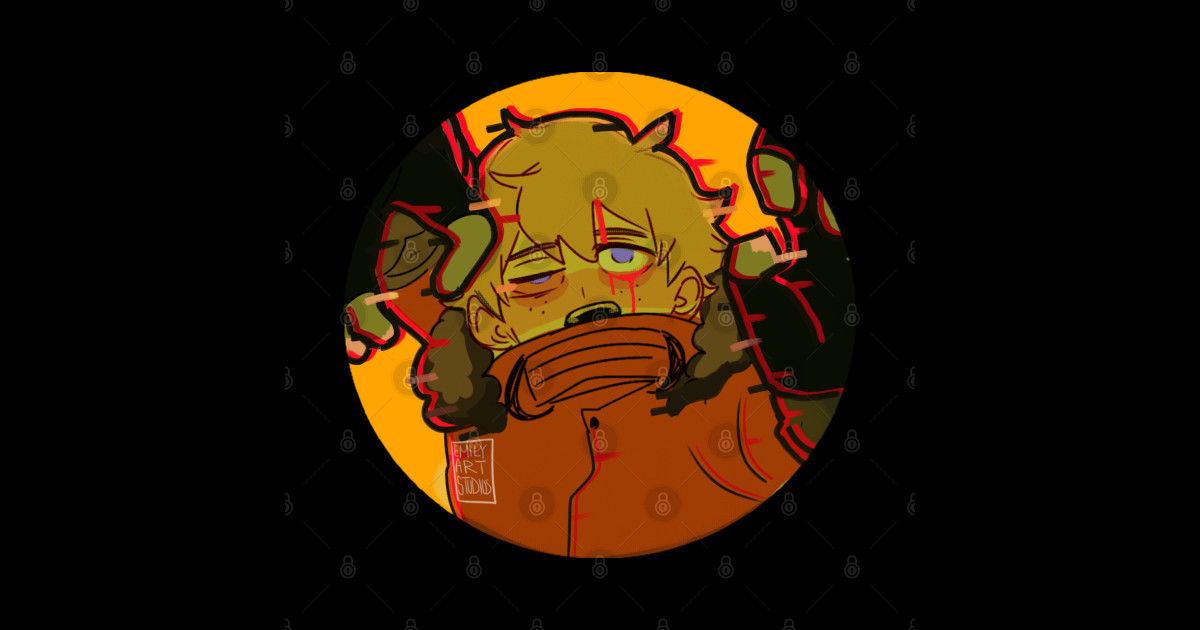 pink eyes - Kenny Mccormick - Sticker | TeePublic
