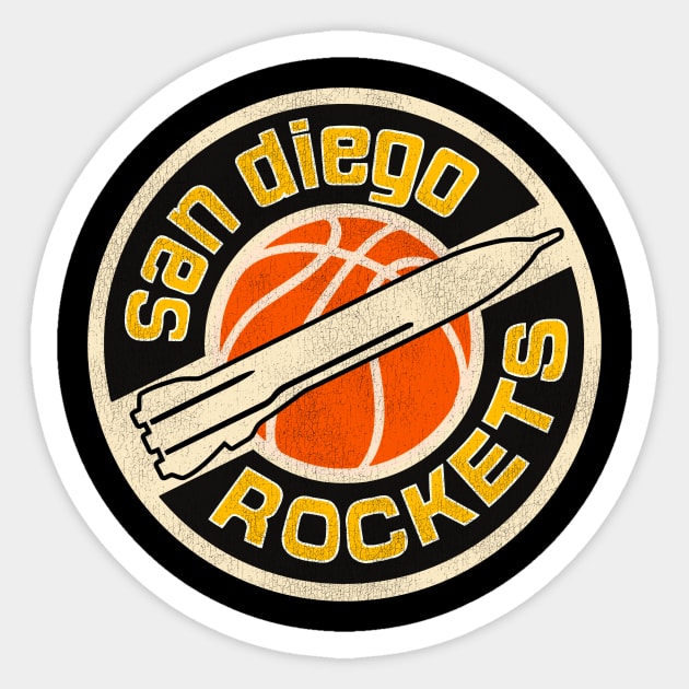 Defunct San Diego Rockets Basketball Team - Basketball - Sticker ...