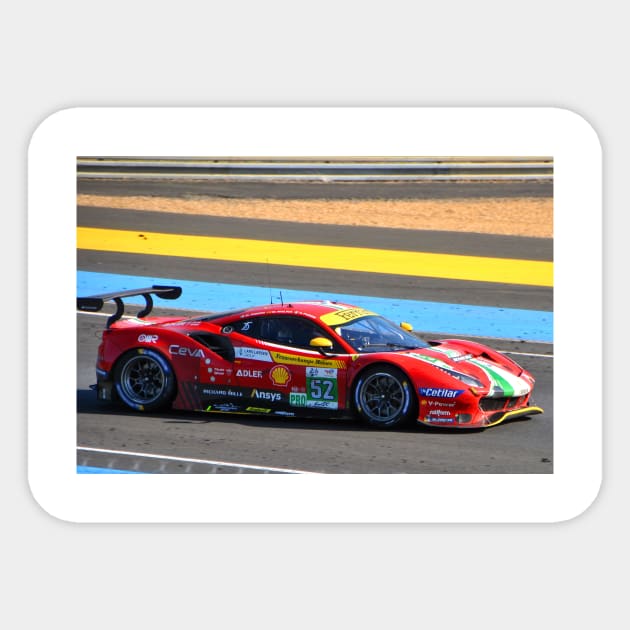 488 GTE EVO 24 Hours of Le Mans 2022 - 488 Gte Evo - Sticker | TeePublic