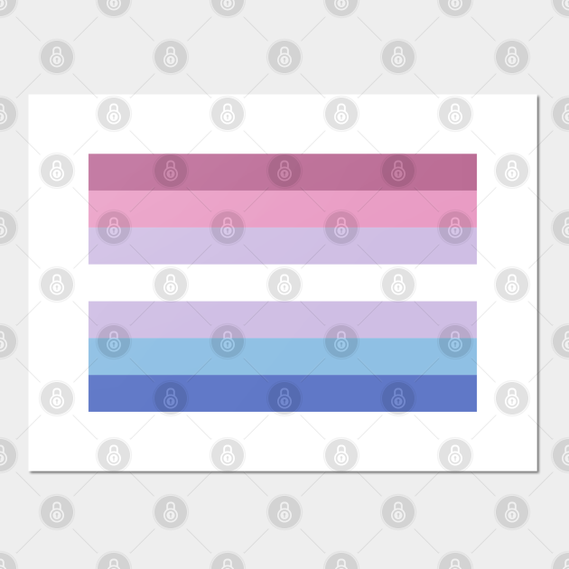 Bigender Flag - Bigender - Posters and Art Prints | TeePublic