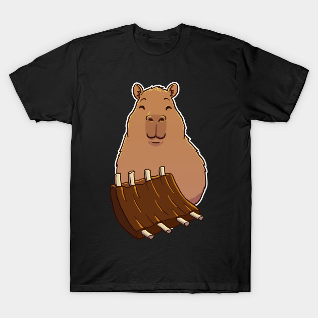 Capybara Barbecue Ribs - Capybara Lover - T-Shirt | TeePublic