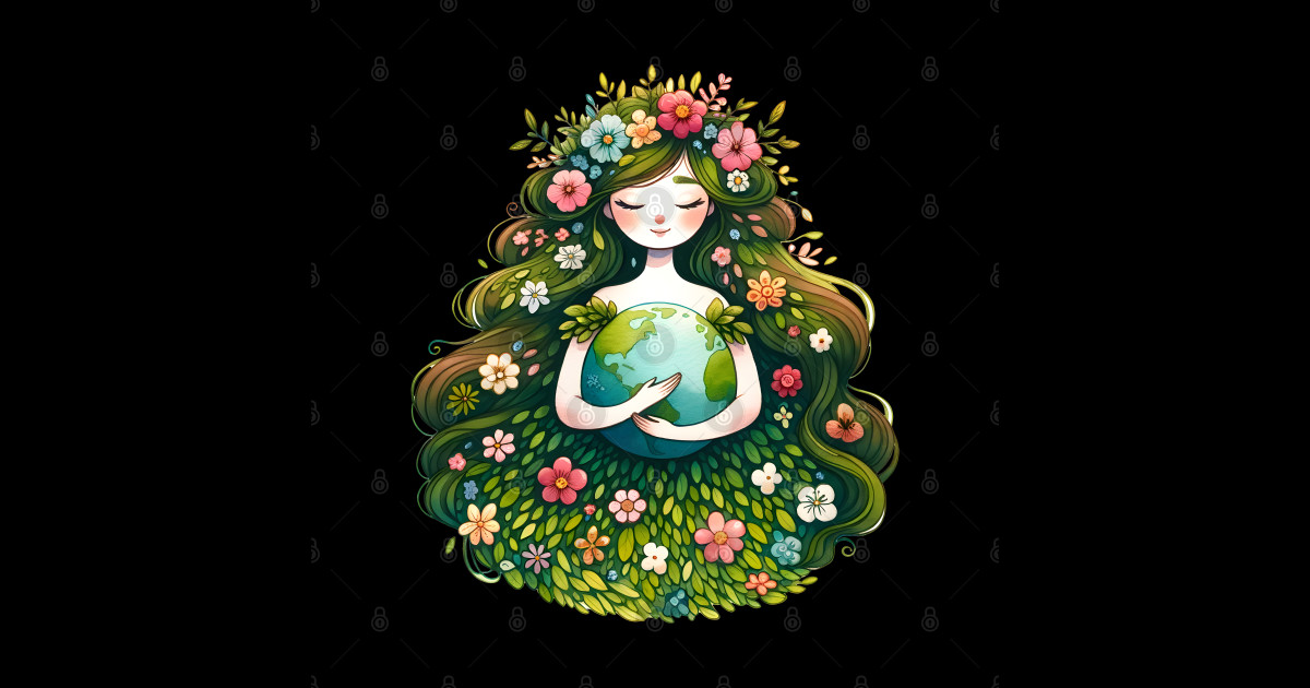 Mother Earth - Earth Day - Sticker | TeePublic