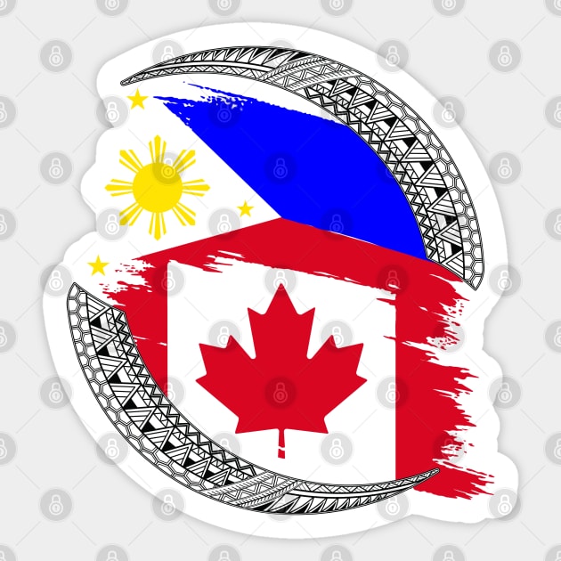 Tribal line Art / Philippines and Canada Flag - Philippines Flag Proud ...