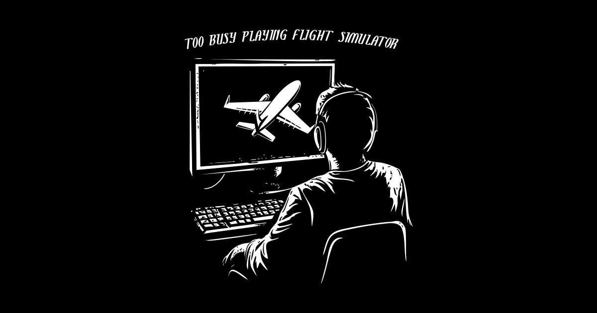 Flight Simulator - Flight Simulator - Sticker | TeePublic