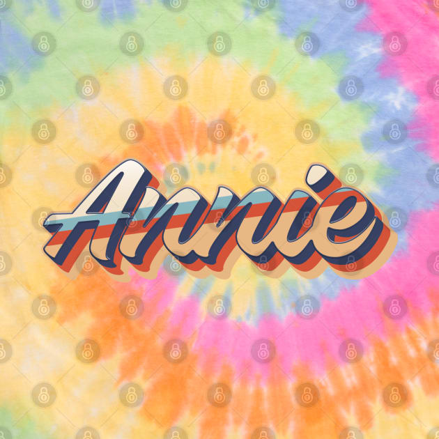 Annie name - cool 70s retro font surf style design - Annie Name Cool ...