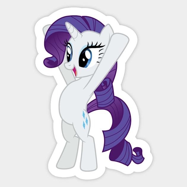 RariFlutterPie hug Rarity - My Little Pony - Sticker | TeePublic