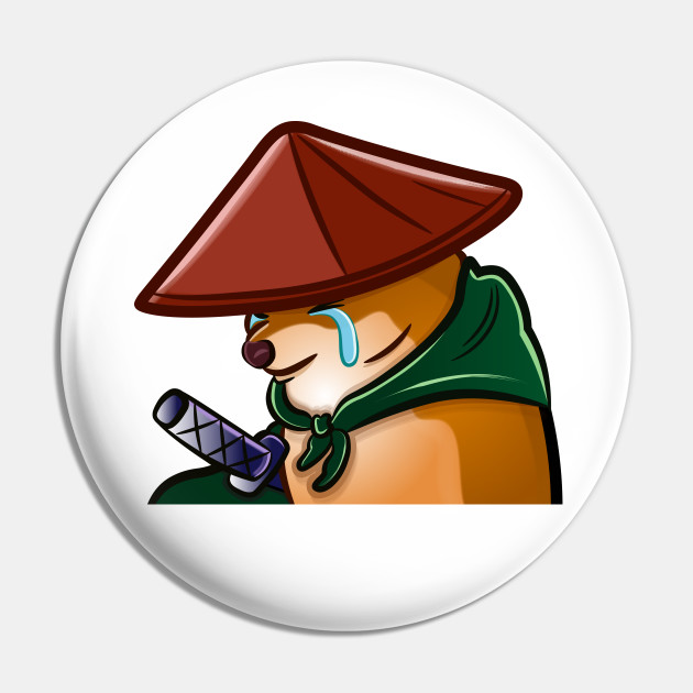 Samurai Cheems Dog Meme T-Shirt - Cheems Meme - Pin | TeePublic