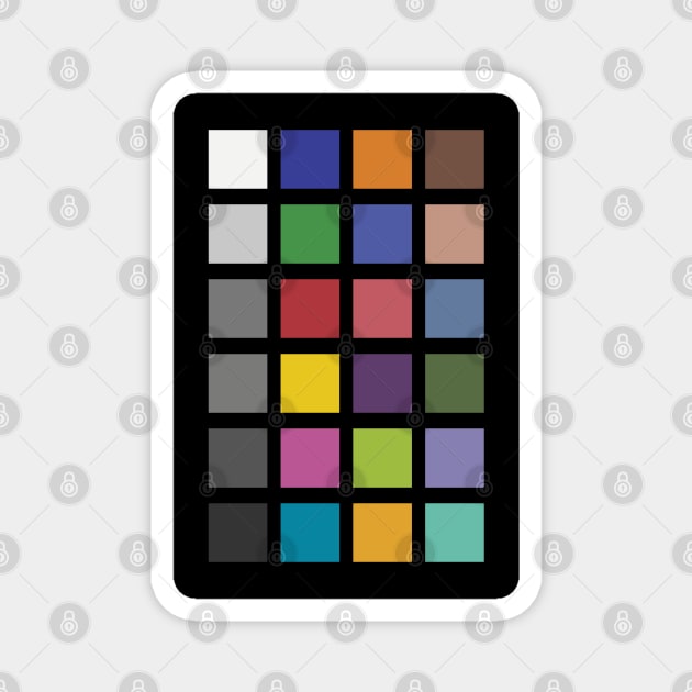 Color Chart (Squares) - Color Chart - Magnet | TeePublic