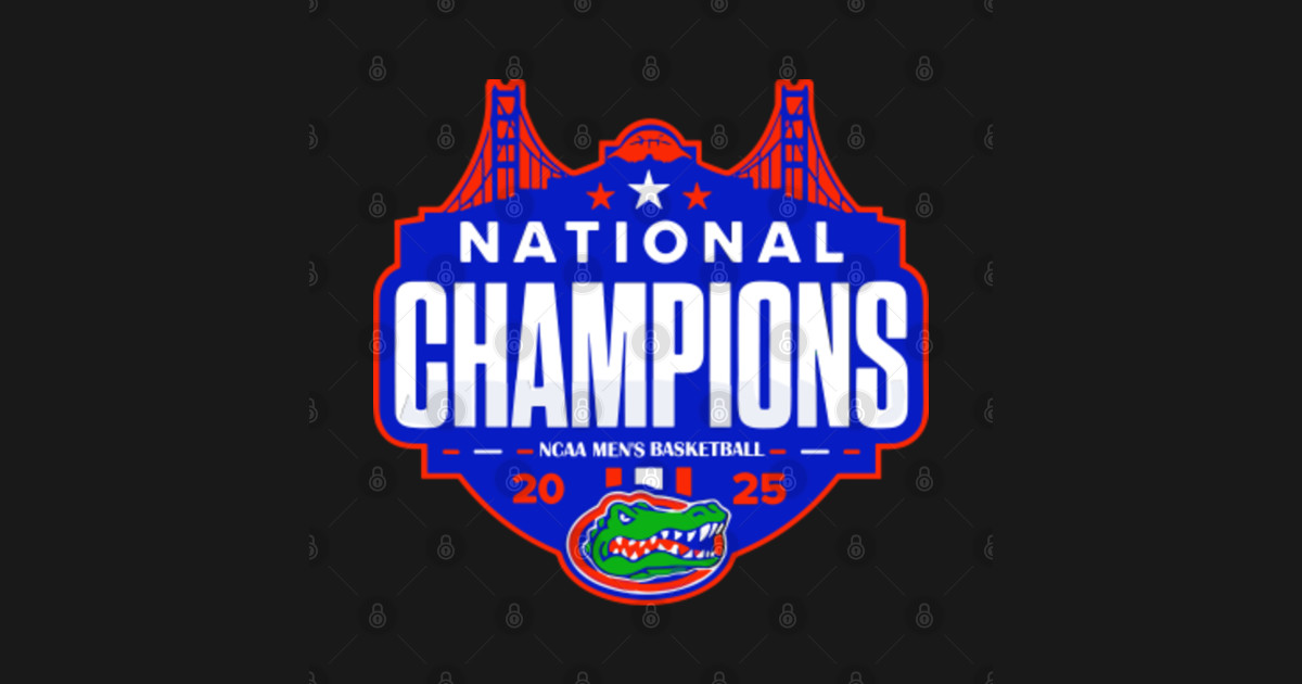 Florida Gators 2025 NCAA men’s basketball National Champions logo T ...