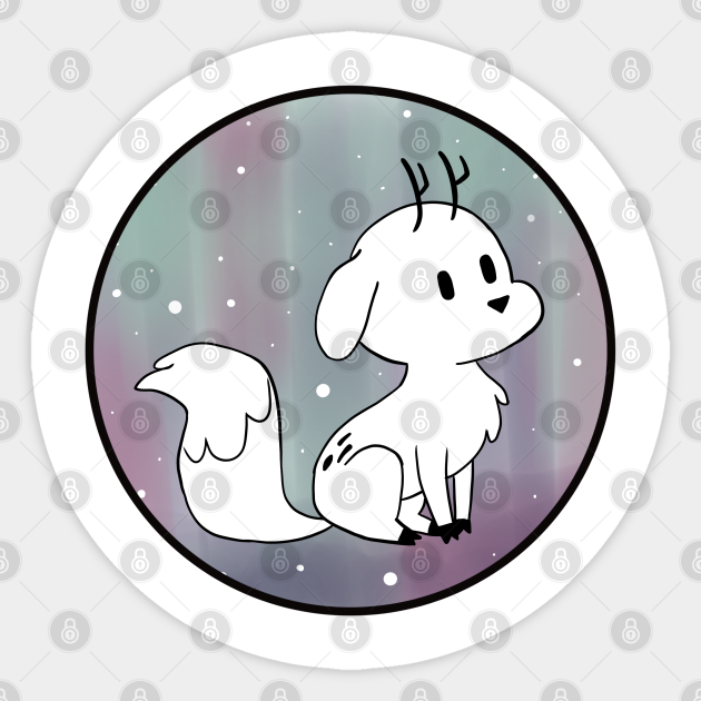 Twig the Deerfox Side, Deer fox from Hilda - Hilda And Twig - Sticker ...