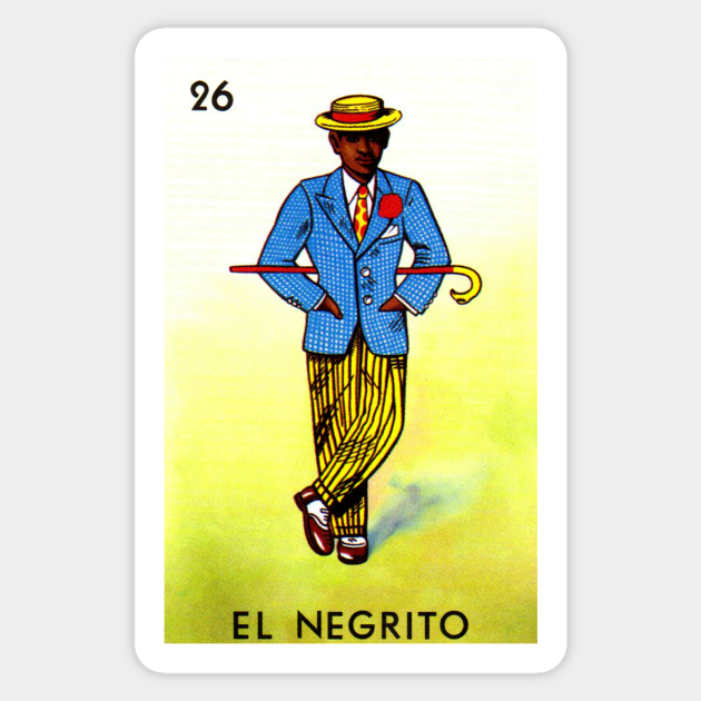 Loteria Mexicana Art - El Negrito Lottery Gift - Mexican Lottery El ...