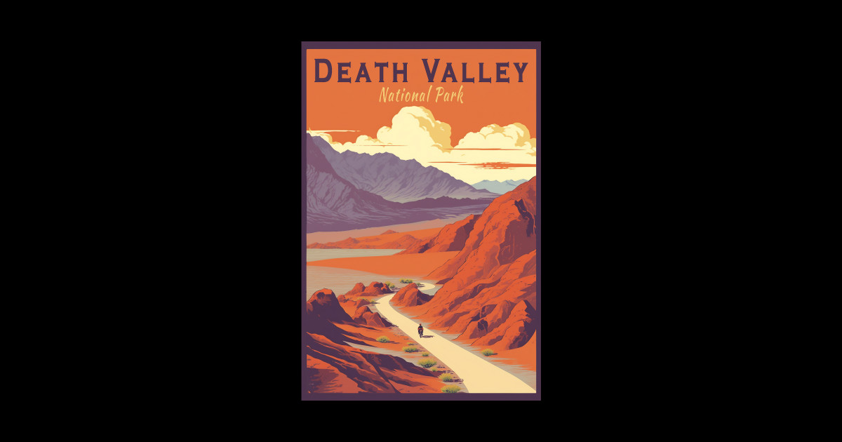 Death Valley National Park Vintage Travel Poster - Death Valley ...