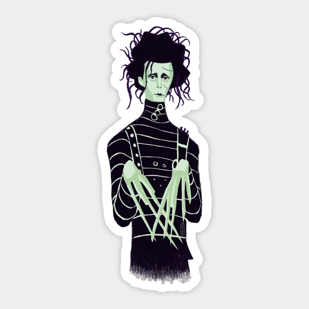 Edward Scissorhands - Tim Burton - Sticker | TeePublic