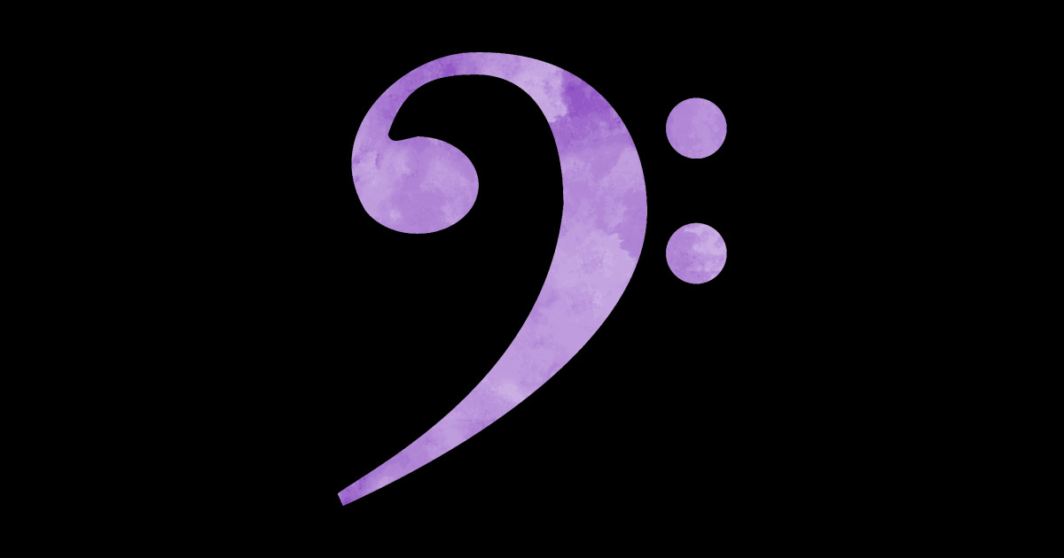 Bass Clef - Musical Notes - Posters and Art Prints | TeePublic