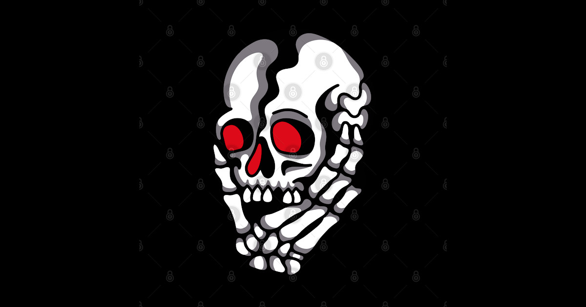 Skull skeleton - Tattoo - Sticker | TeePublic