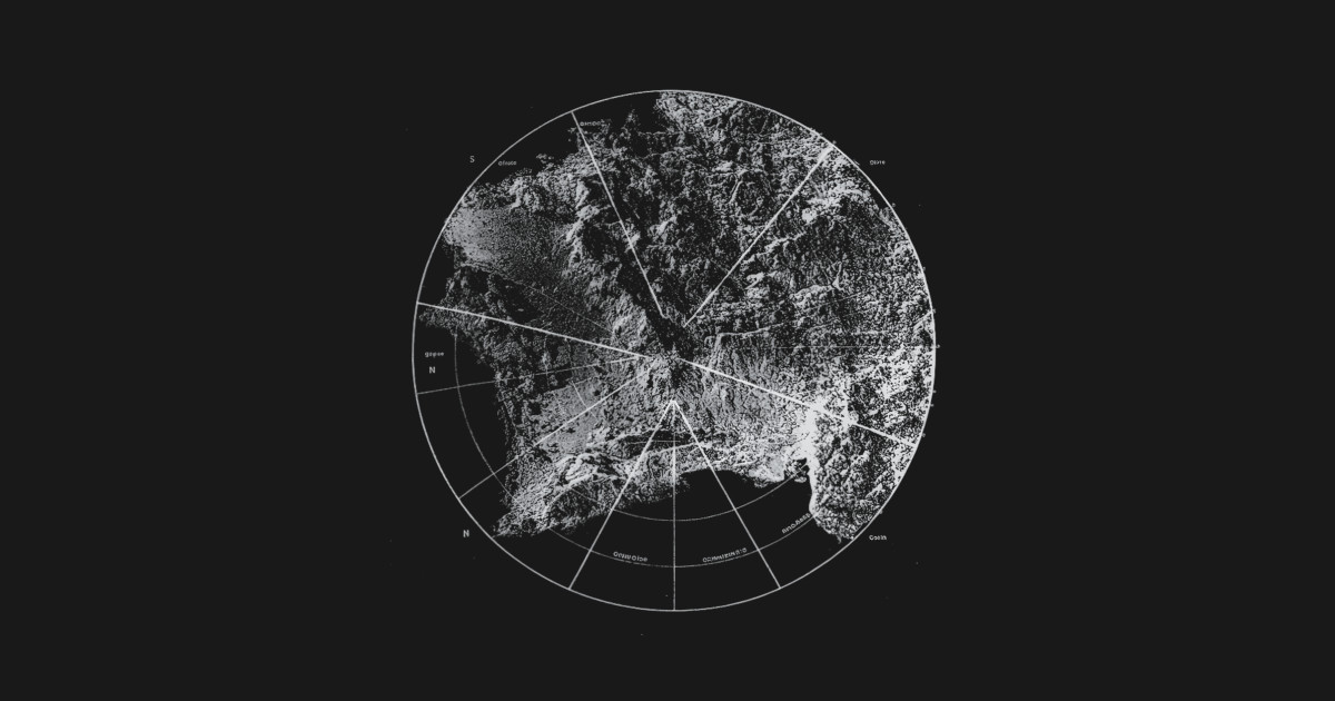 o Art Geography Space Science - Vintage Topographic Art - T-Shirt ...