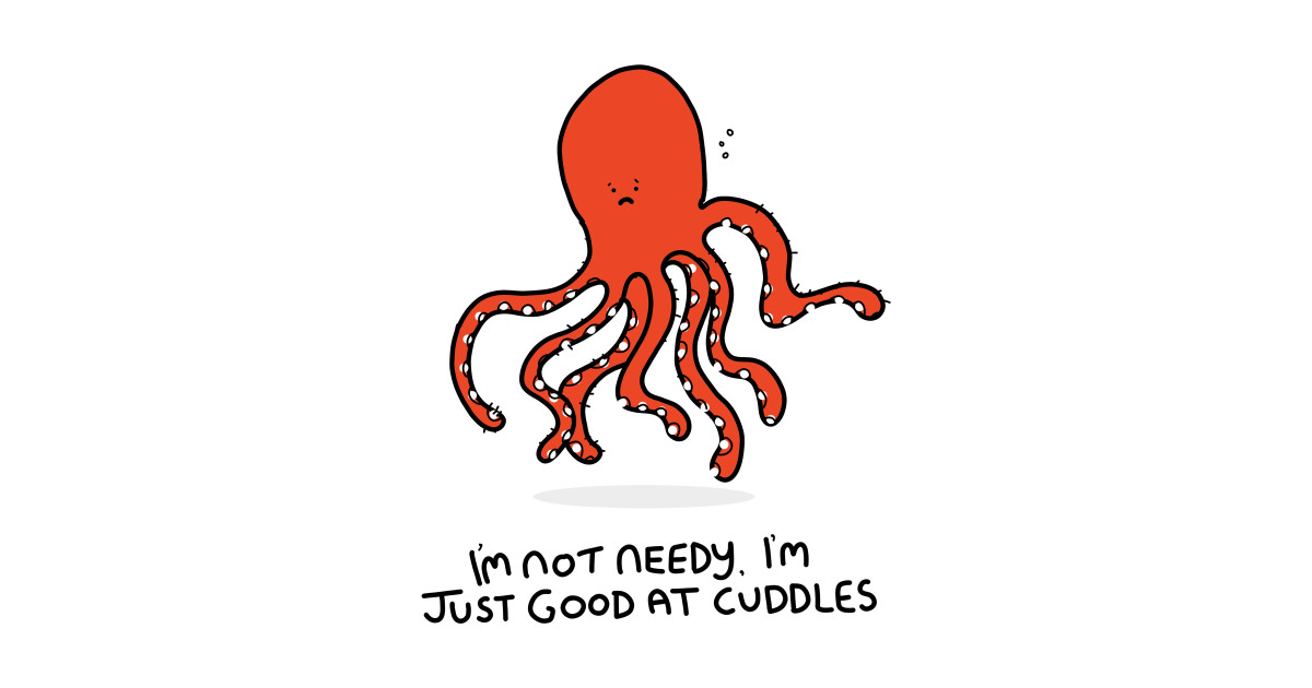 Grumpy Octopus - Octopus - T-Shirt | TeePublic