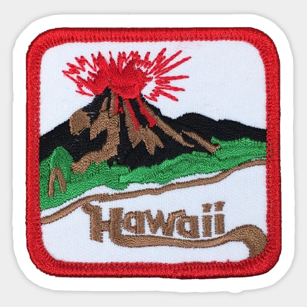 Hawaii Volcano Patch - Hawaii Volcano Patch - Sticker | TeePublic