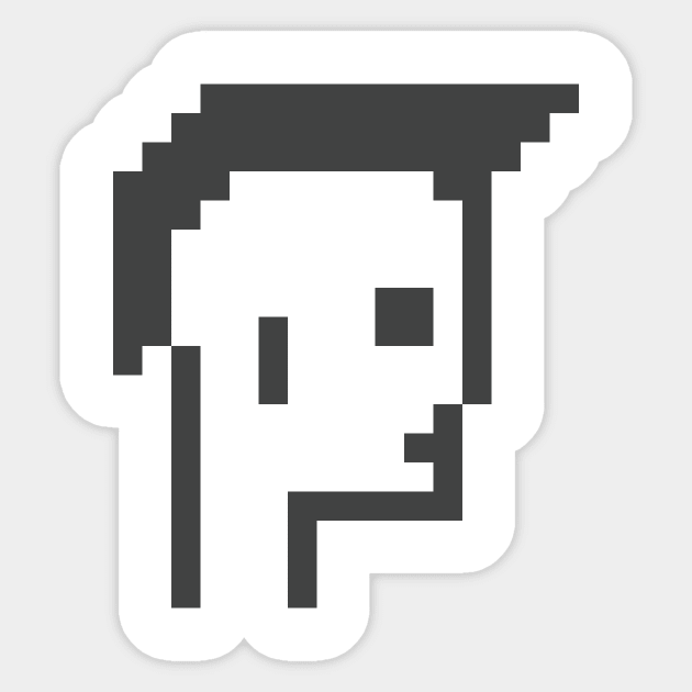 Pixel Art / Short Mohawk - Black on White / ToolCtypto NFT - Mohawk ...