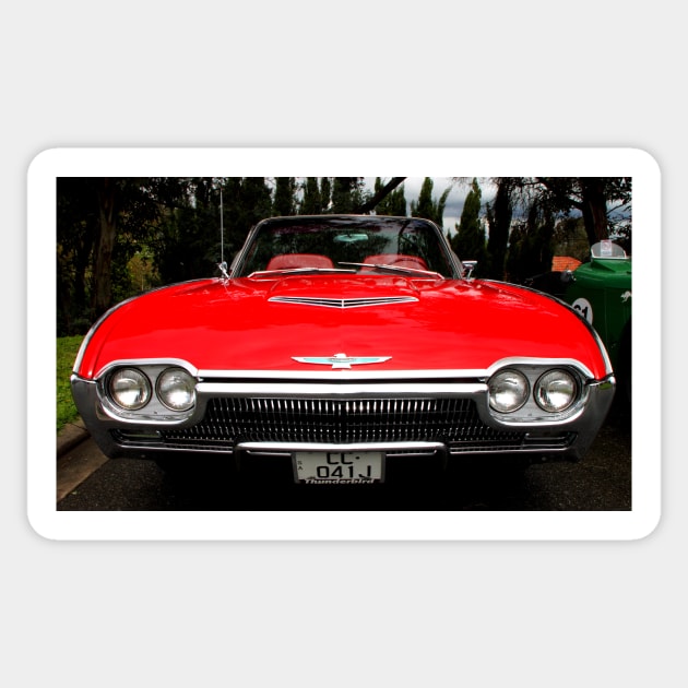 Ford Thunderbird 1963 Model Front End - Big - Sticker | TeePublic