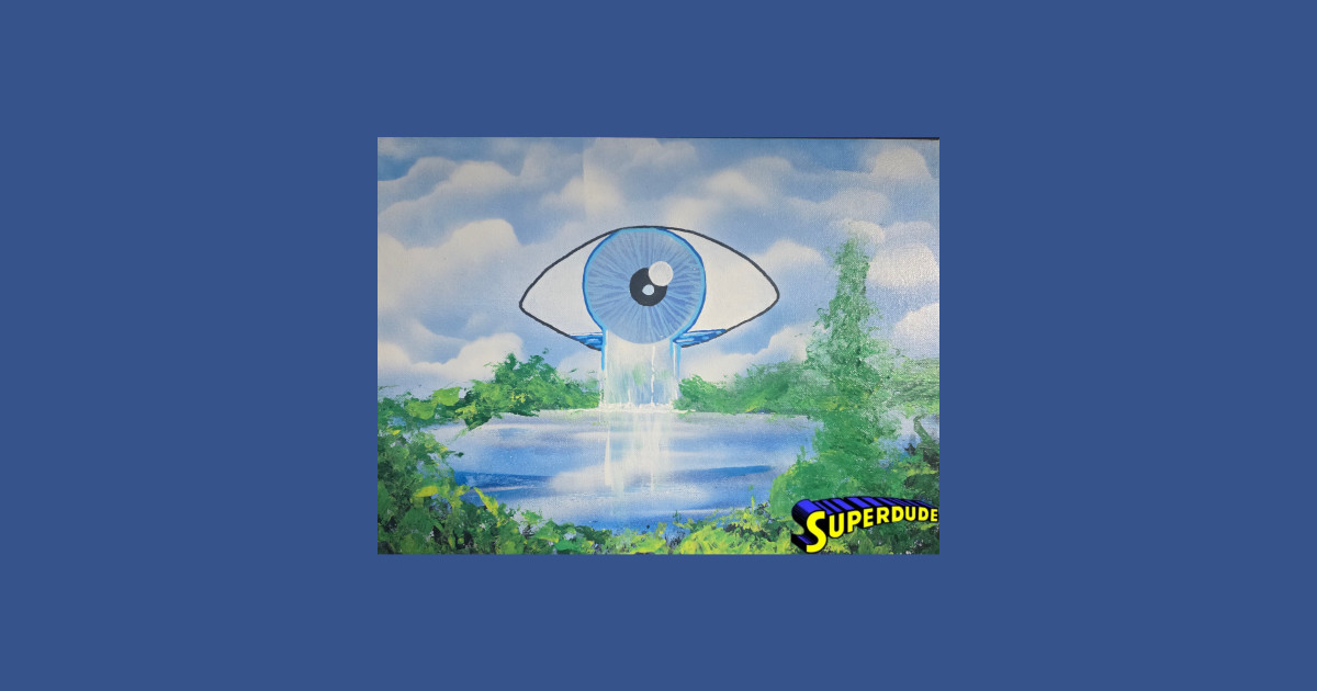 Crying eyeball waterfall - Eyeball Waterfall - T-Shirt | TeePublic
