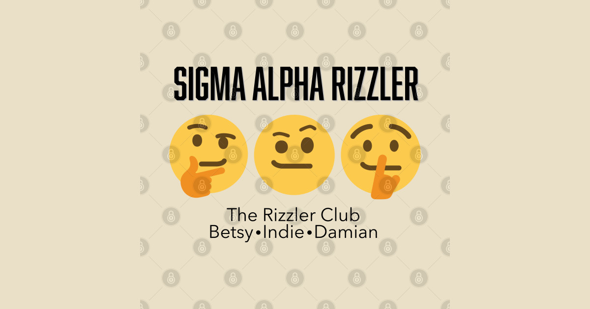 Sigma Alpha Rizzler - Rizzler - T-Shirt | TeePublic