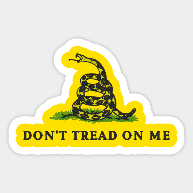 Gadsden Flag - Dont Tread On Me - Sticker | TeePublic