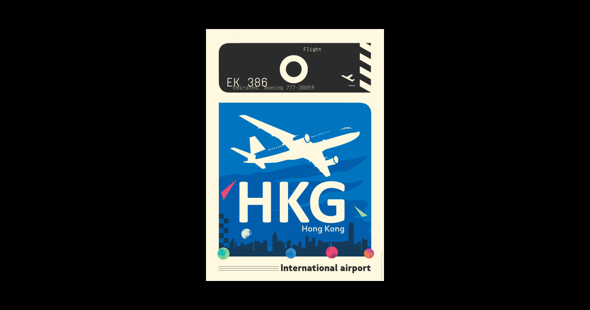 HKG HongKong airport code - Hong Kong - Posters and Art Prints | TeePublic