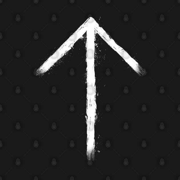Tiwaz - Rune of Tyr White Grunge - Tyr - T-Shirt | TeePublic