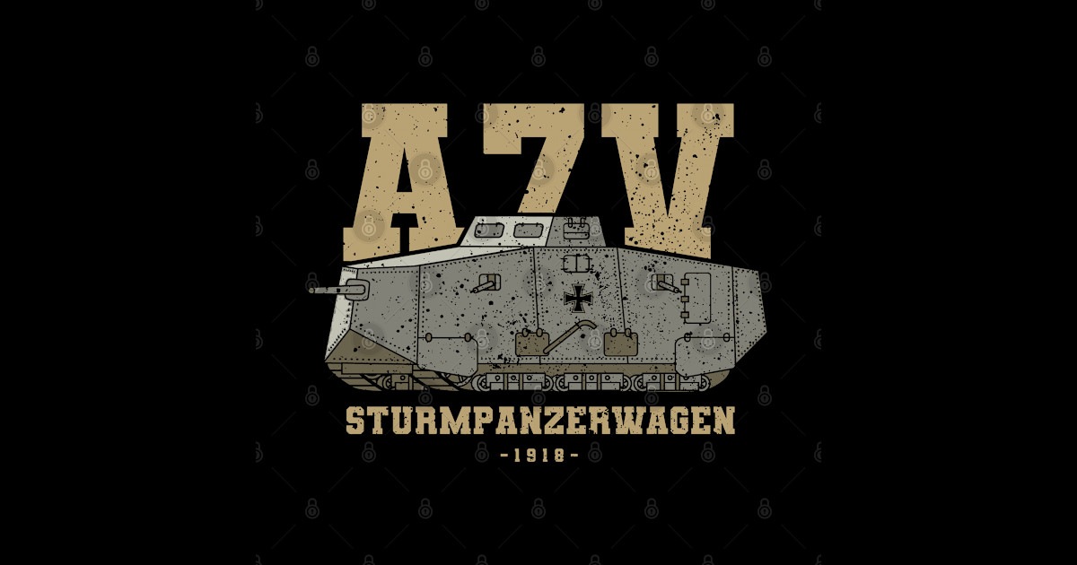 A7V Heavy Tank - WW1 - Ww1 - Sticker | TeePublic