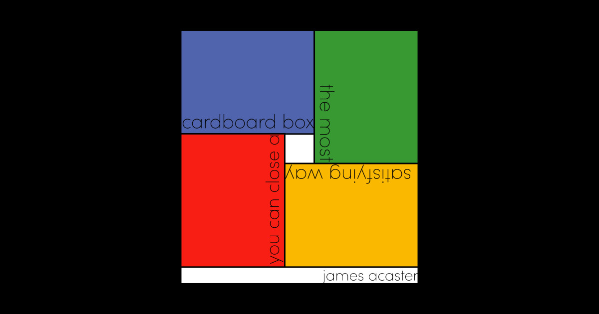 The Most Satisfying Way to Close a Cardboard Box - James Acaster - Mug ...