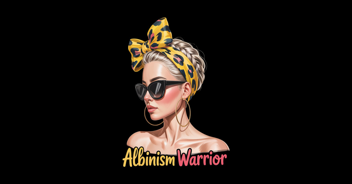 In June We Wear Yellow Messy Bun Albinism Awareness Month - Albinism ...