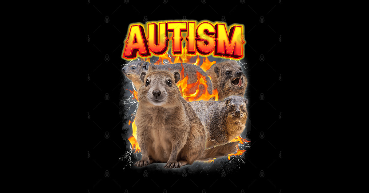 Autism Rock Hyrax inappropriate Funny Oddly Specific Meme - Autism ...