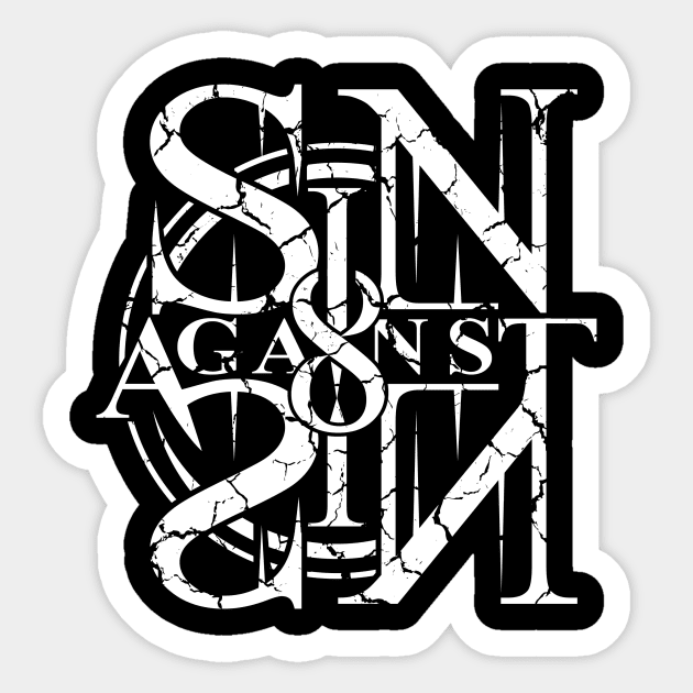 Sin Against Sin new logo - New Logo - Sticker | TeePublic