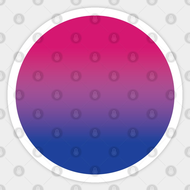 Bisexual Pride Gradient - Bisexual Pride - Sticker | TeePublic