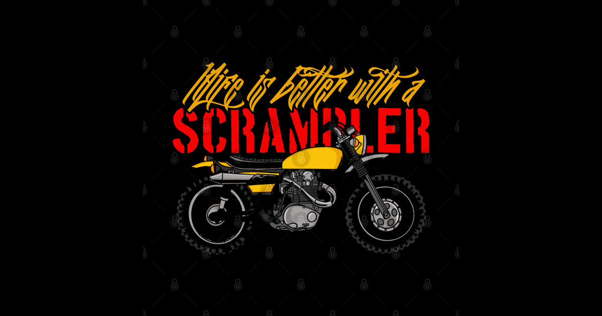 FOREVER SCRAMBLER - Motorcycle - Sticker | TeePublic
