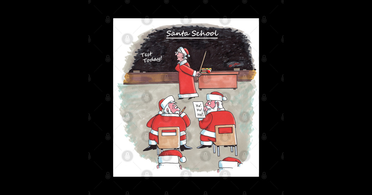Santa Test - School - Sticker | TeePublic
