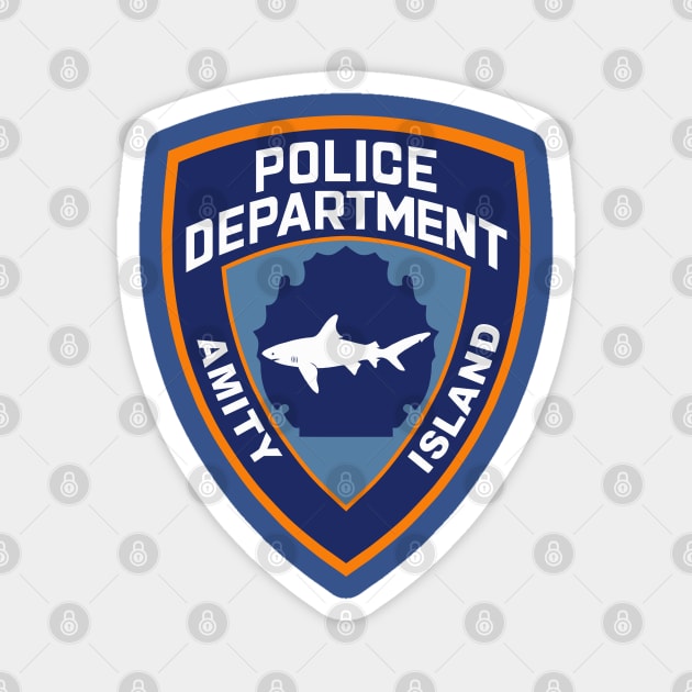 Amity Island police department - Police Department - Magnet | TeePublic