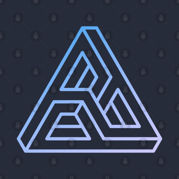 Strange Geometry - Paths (Outline) - Impossible Shape - T-Shirt | TeePublic