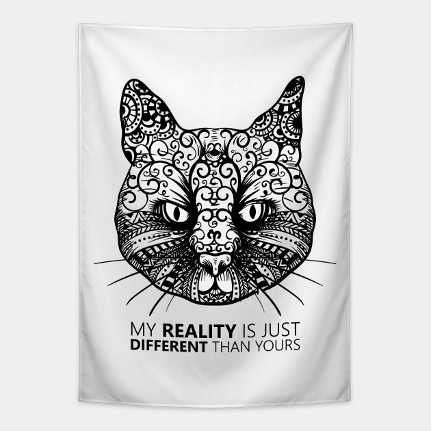 Funny Mandala Cat - Mandala Cat - Tapestry | TeePublic Funny Mandala Cat - Mandala Cat - Tapestry | TeePublic