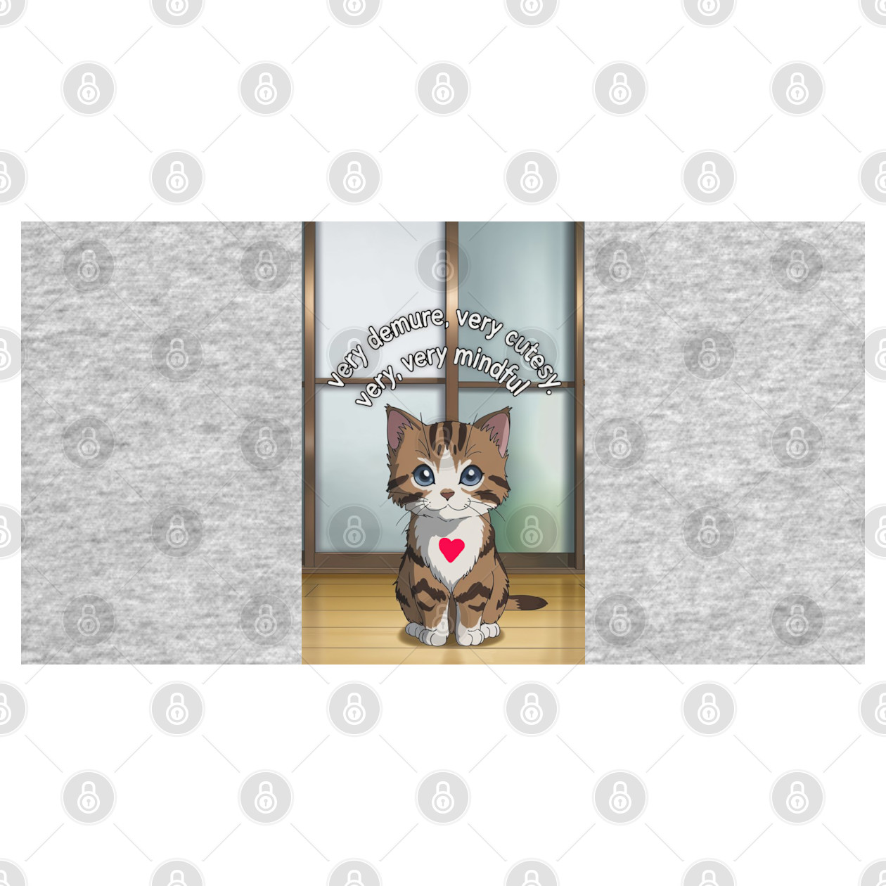 very demure, cutesy, mindful cat - Very Demure Cat - T-Shirt | TeePublic