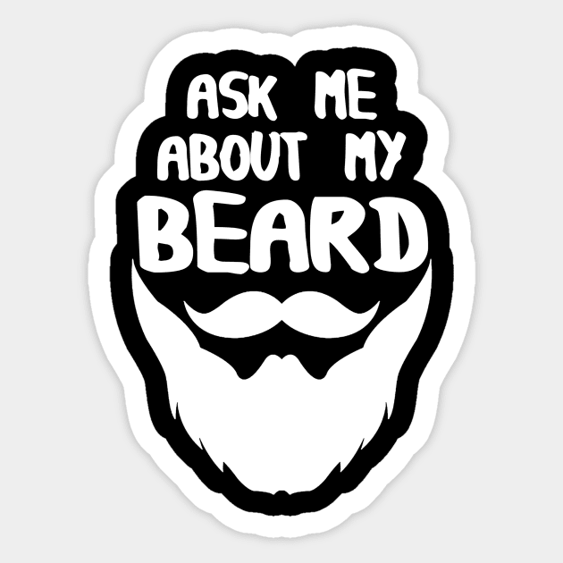 Beard Facial Hair - Beard - Sticker | TeePublic