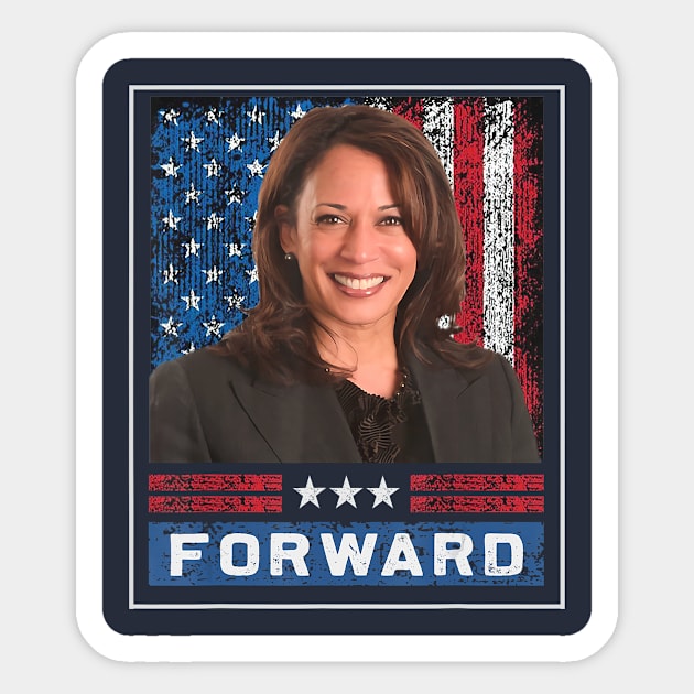 Kamala-Harris-Forward - Harris - Sticker | TeePublic