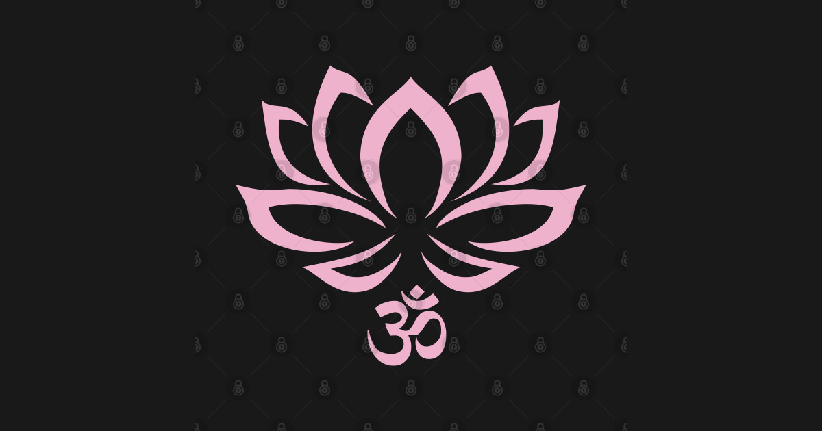 Lotus Flower Om Symbol Pink - Lotus Flower - T-Shirt | TeePublic
