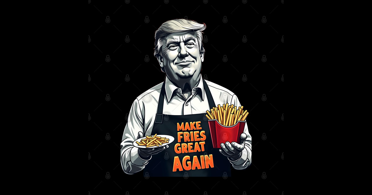 Donald Trump 2024 French Fry - Make French Fries Great Again ...