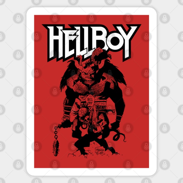 1st HELLBOY SKETCH - Robzilla - Sticker | TeePublic