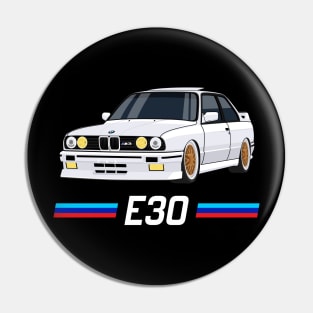 Iconic E30 Sport Car Pins and Buttons for Sale | TeePublic