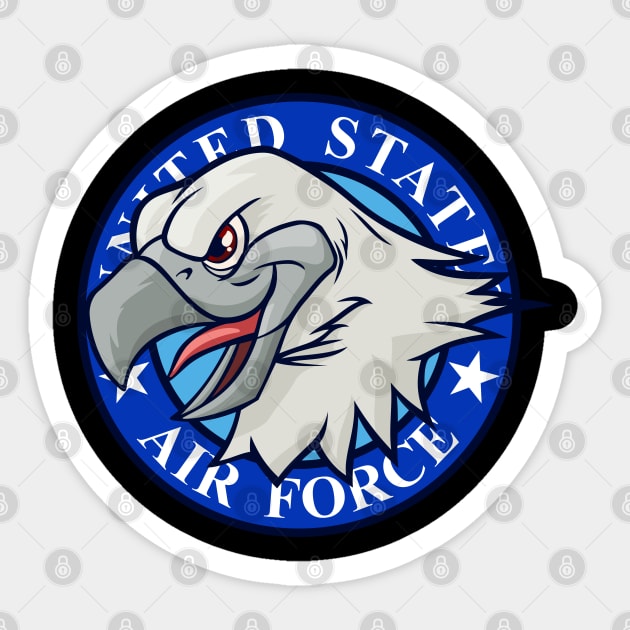 USAF Falcon Mascot - Usaf Falcon Mascot - Sticker | TeePublic