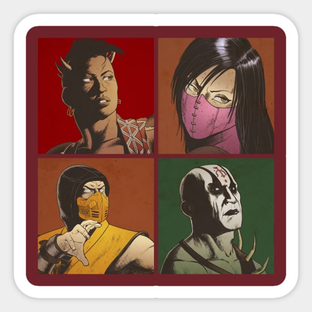 Mortal Kombat Group - Mortal Kombat - Sticker | TeePublic